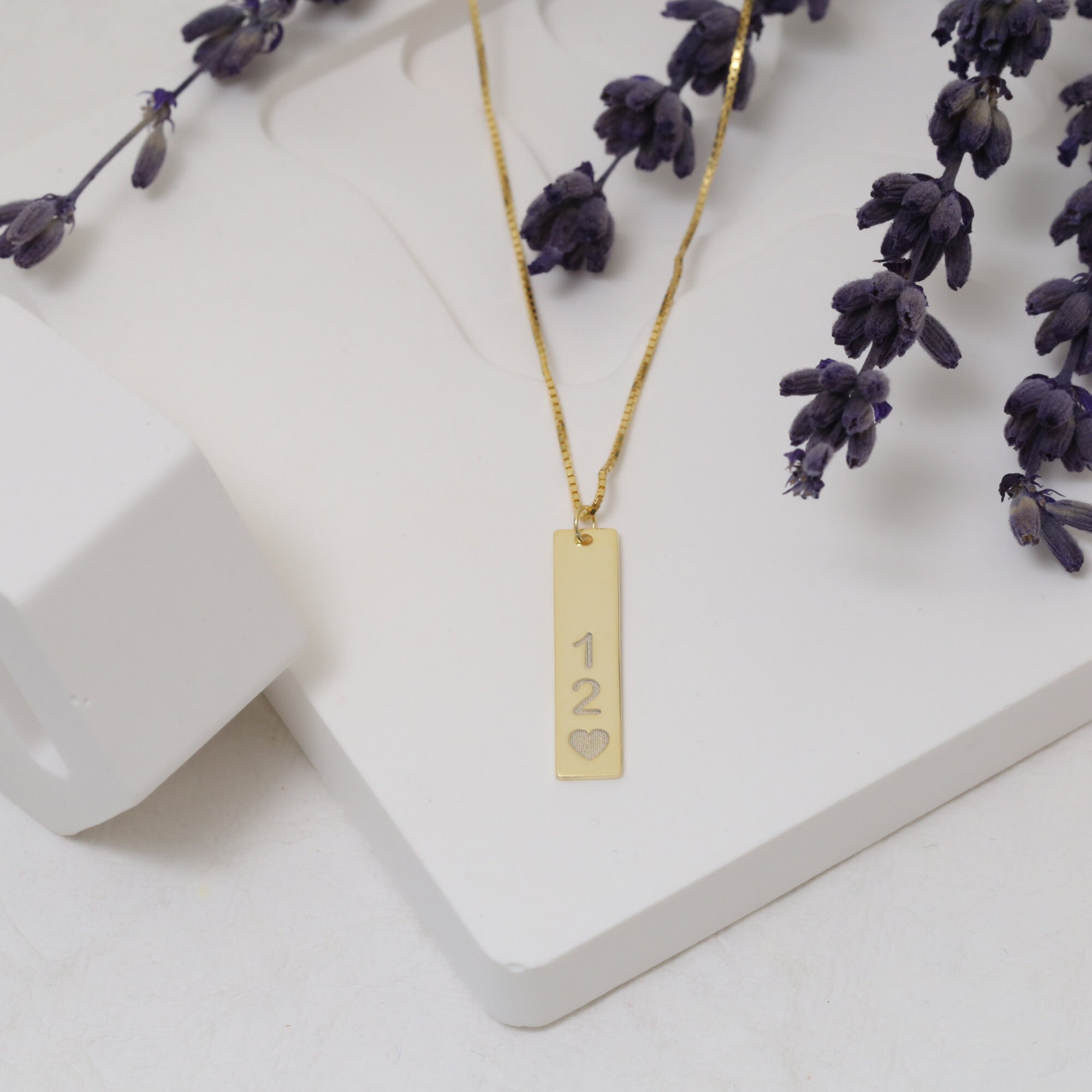 Personalized Number Necklace , Custom Number Necklace , Year Necklace ...