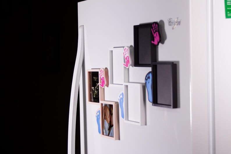 Customizable Ultrasound Handprint Footprint and 4x4 Magnetic Picture ...