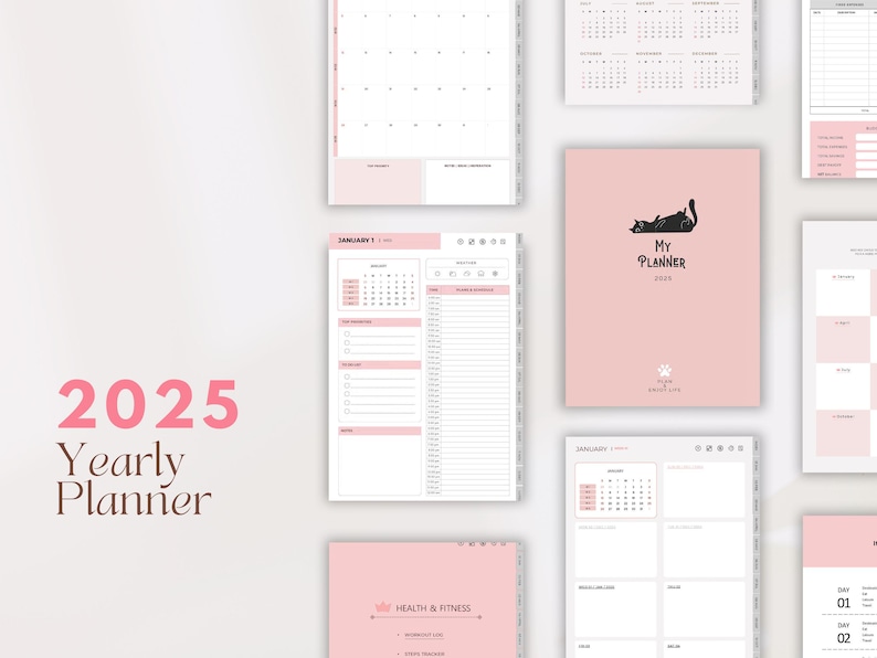 All-in-one Digital Planner 2025, Digital Journal, Digital Goodnotes ...