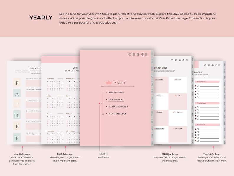 All-in-one Digital Planner 2025, Digital Journal, Digital Goodnotes ...