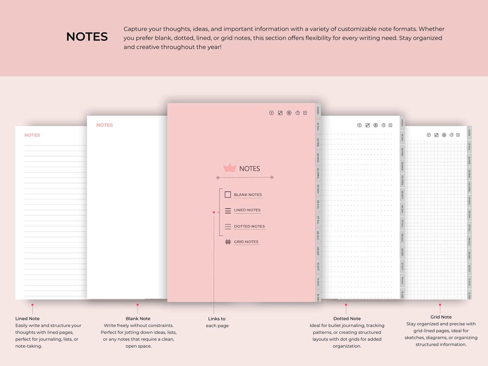 All-in-one Digital Planner 2025, Digital Journal, Digital Goodnotes ...