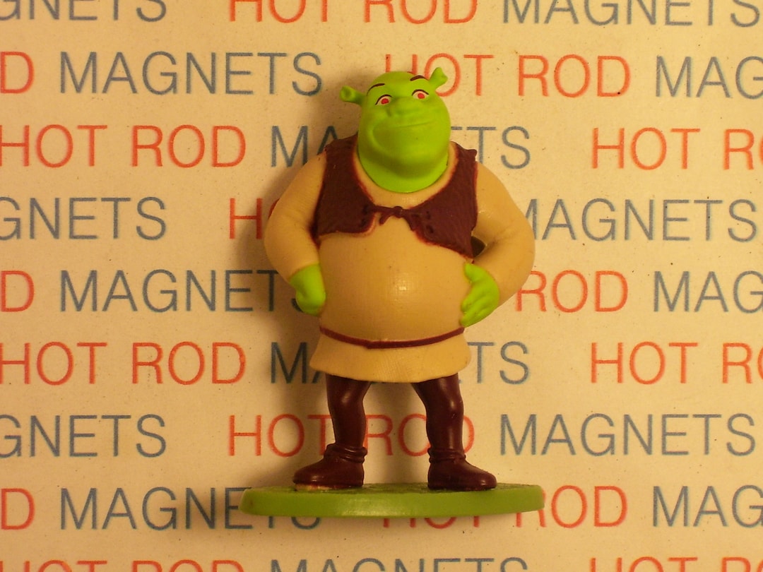 Shrek 3D Figure Magnet Ogre, Movie, Cartoon, Kids Room, Cake Topper ...
