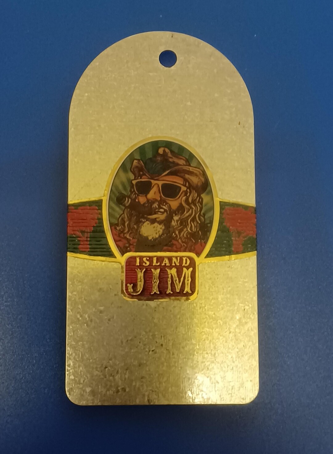 Island Jim Recycled Cigar Band Magnet - Refrigerator, Party Favor ...