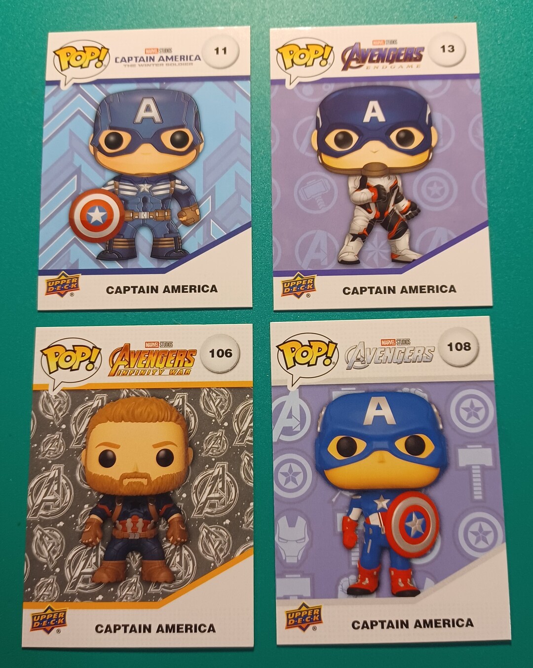 Changeable Magnet Captain America Funko Pop Trading Card: Refrigerator ...