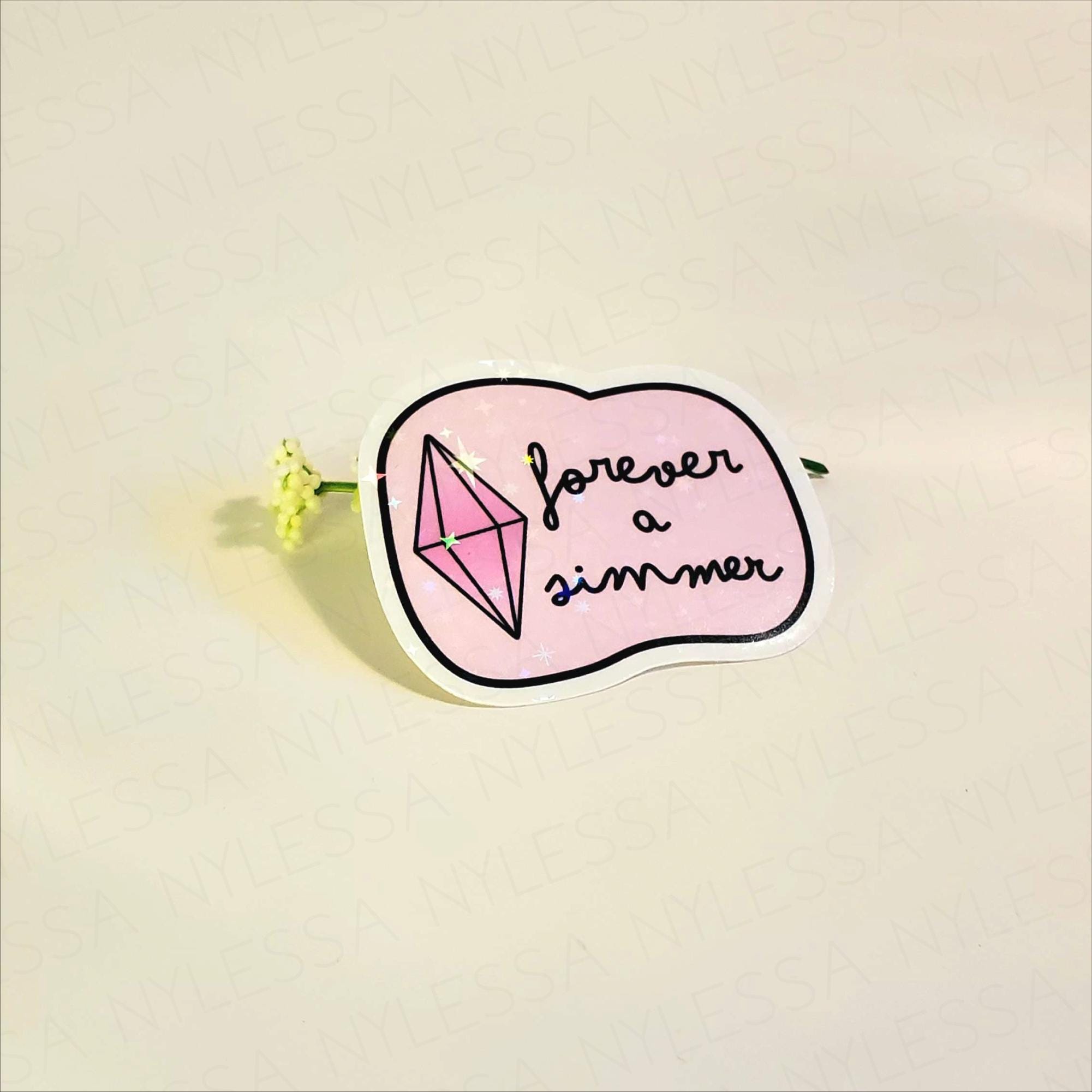 DIECUT SIMS STICKER | Homemade Sims 4 Waterproof Vinyl Stickers With ...