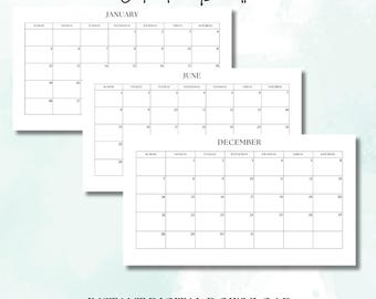 2025 Minimalist INSTANT DOWNLOAD Digital/ Printable Calendar - Etsy