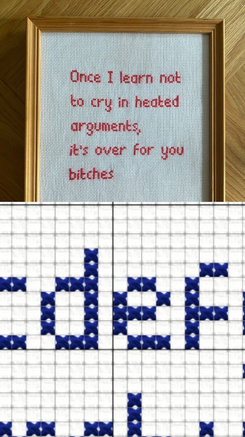 Dansk Alfabet Korssting Broderi æ ø å - Danish Alphabet Cross Stitch ...