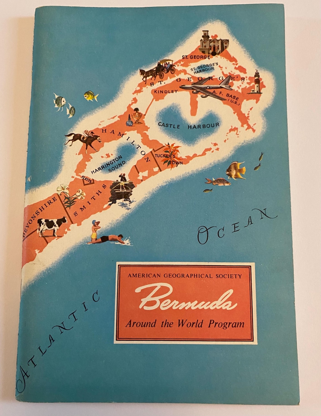 Vintage 60s BERMUDA Around the World Program Booklet With Unused ...