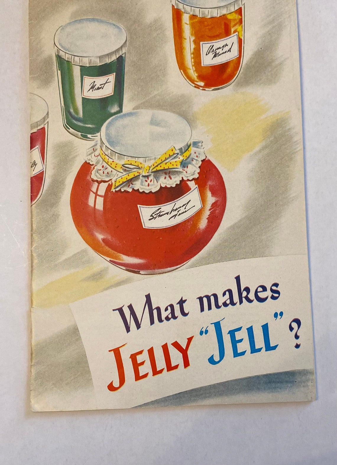 1940s Jelly Making Recipe Cookbook Booklet What Makes Jelly Jell - Etsy