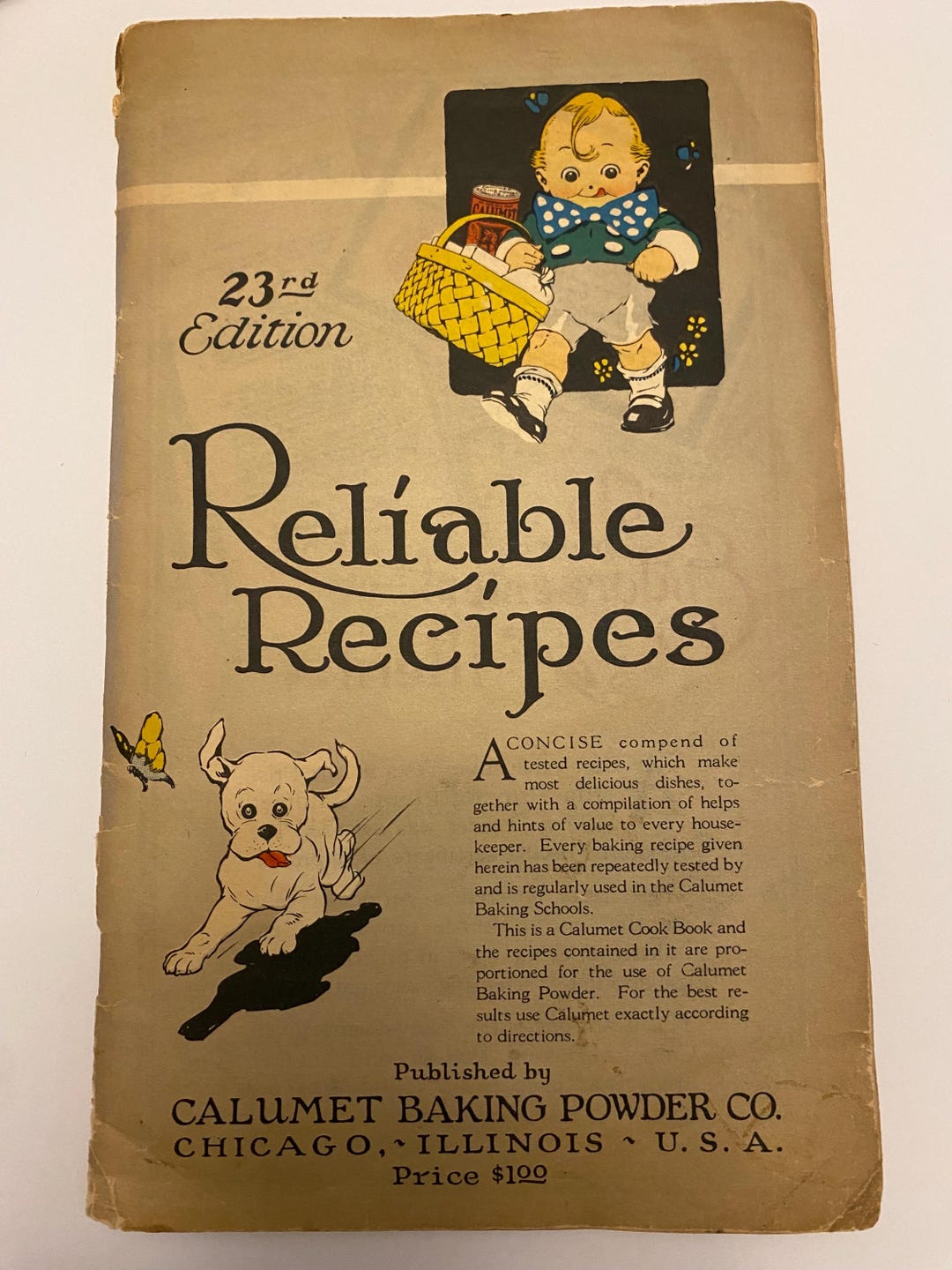 1920s Calumet Cook Book Reliable Recipes Vintage Calumet Baking Powder ...