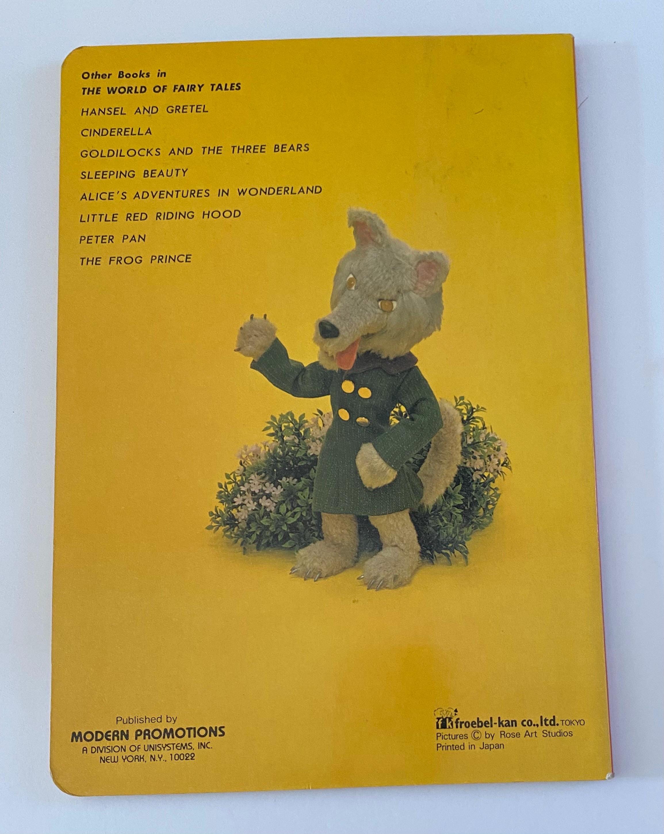 Puppet Storybook Little RED RIDING Hood Vintage Board Book 1960's the ...