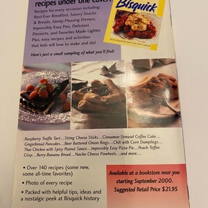 Betty Crocker BISQUICK Family Recipes Booklets Cook Book - Etsy