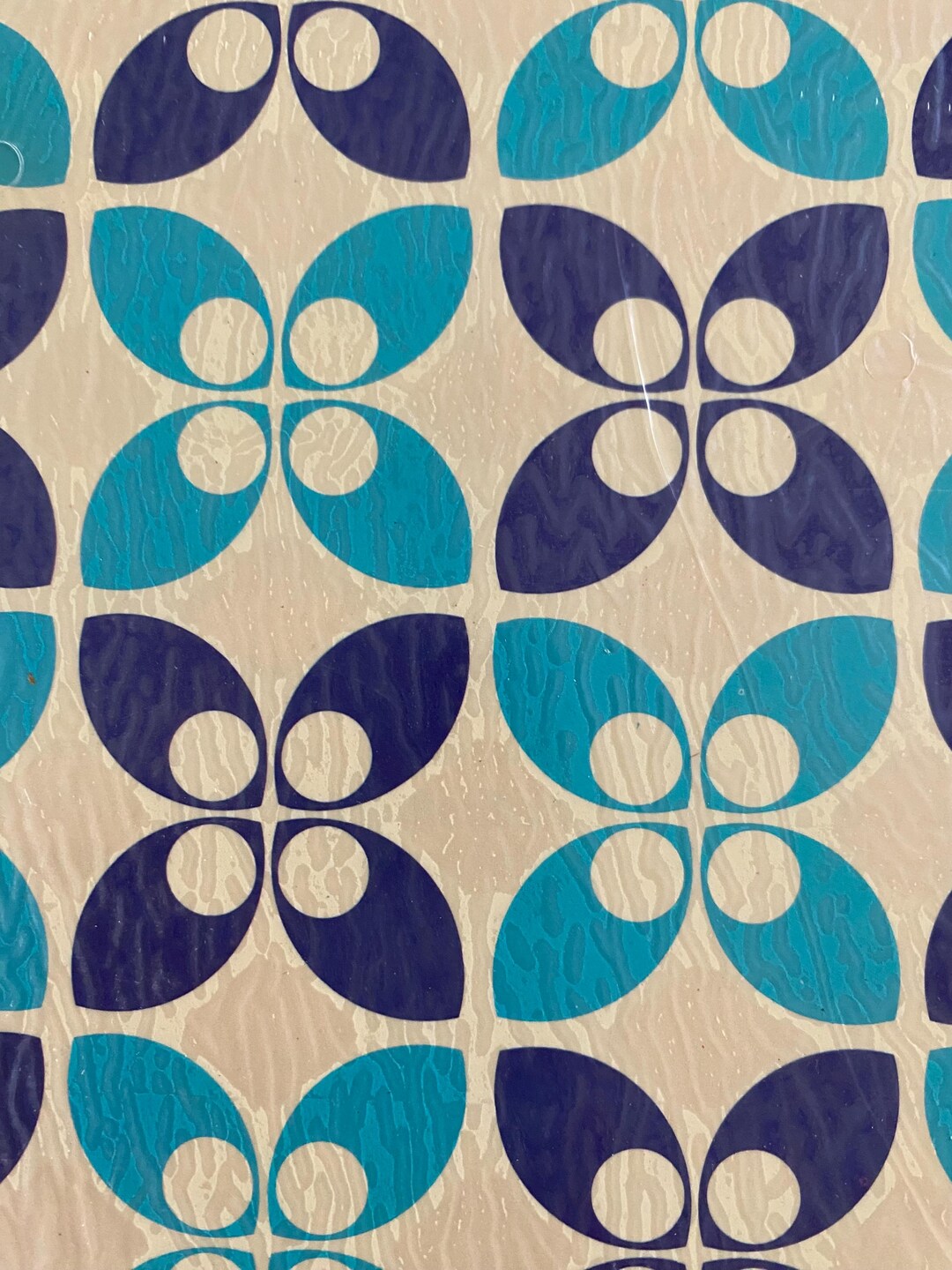 Vintage Blue Abstract Flowers Decal Euro Decal for Home Decoration ...