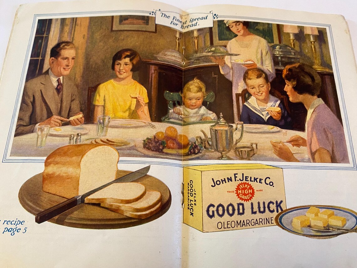 1926 Jelke Good Luck Margarine Cookbook – Vintage Illustrated Recipes ...