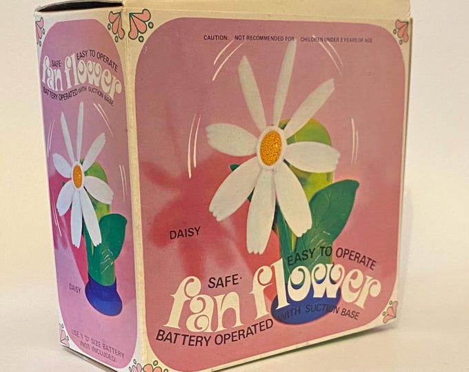 Mod 1960’s Daisy Flower Fan Kitschy Vintage Retro Groovy Mid Century ...