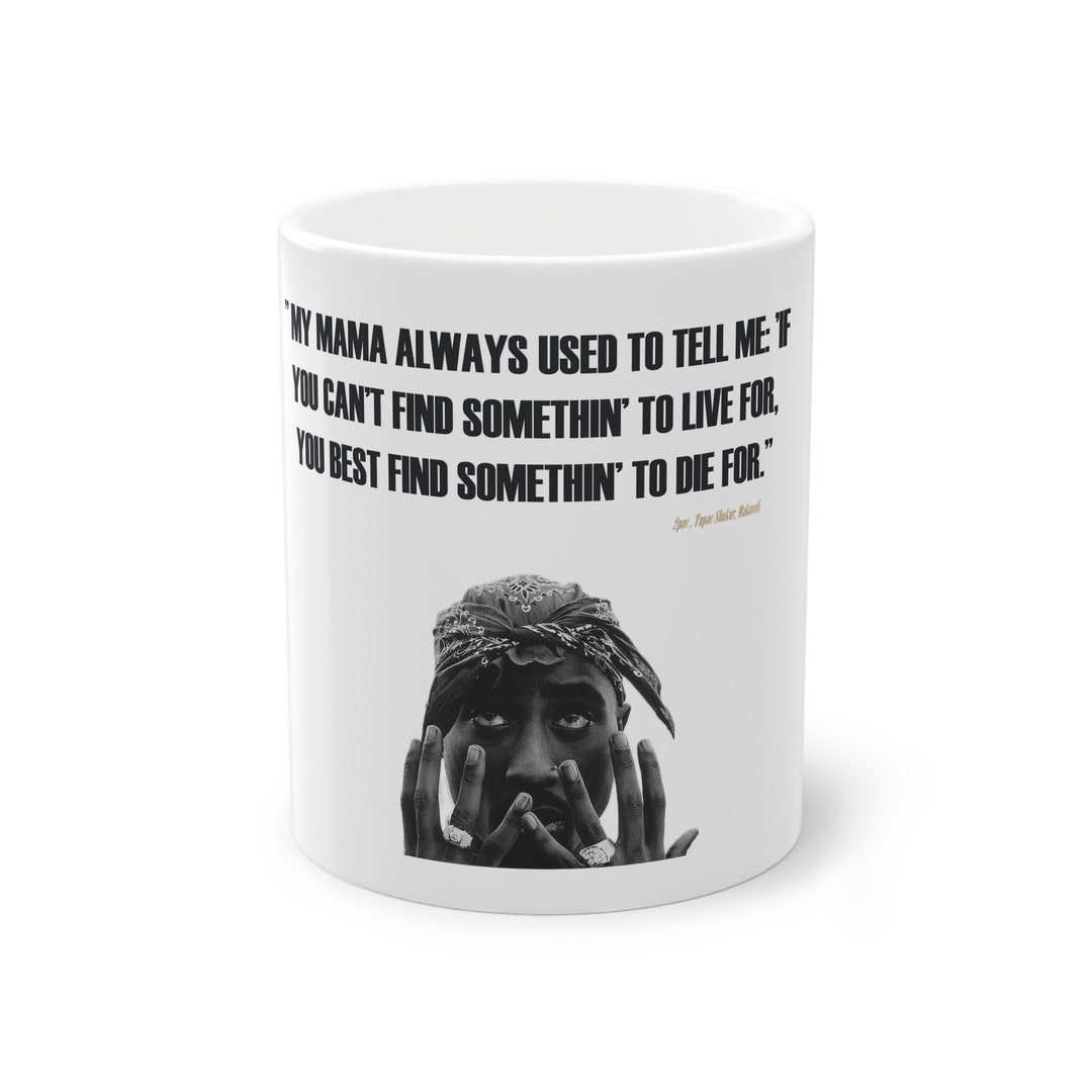White Mug, Cup, 2pac Tupac Shakur - Etsy