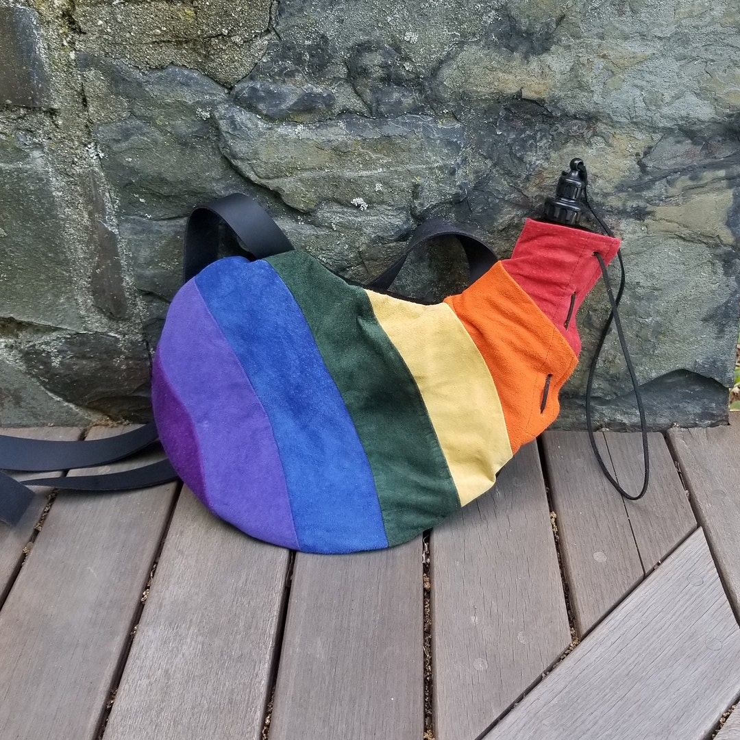 Rainbow Suede Bota Bag - Limited Edition 2 Liter - Etsy
