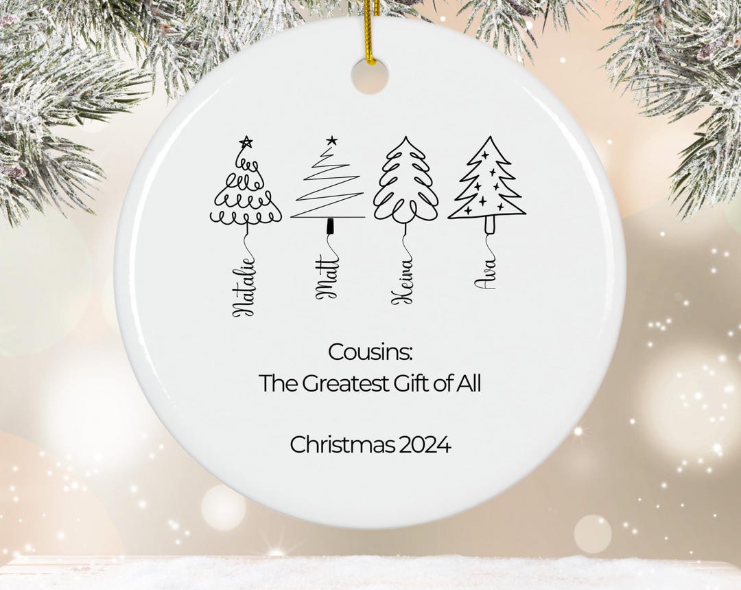 Personalized Cousins Ceramic Ornament Keepsake Cousins the Greatest ...