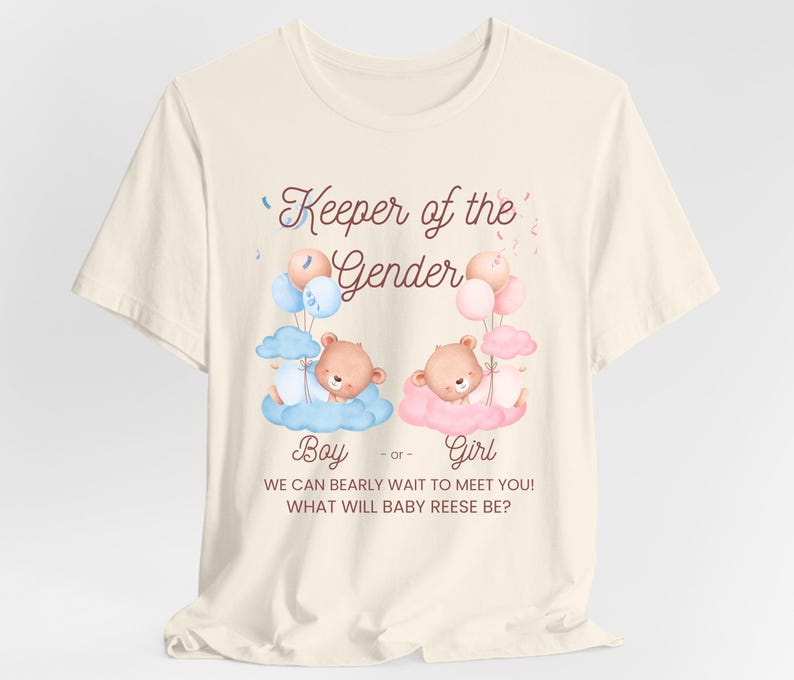 Keeper of the Gender Shirt We Can Bearly Wait for You What Will Baby Be ...