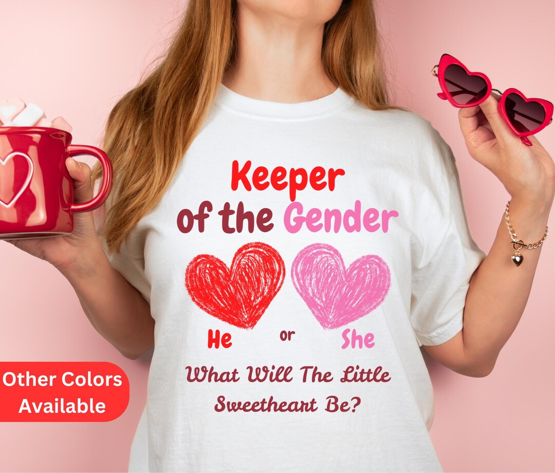 Personalized Keeper of the Gender Valentine's Day Heart Shirt What Will ...