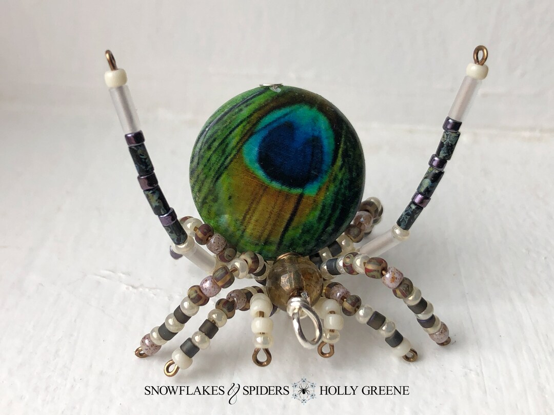 Peacock Jumping Spider Christmas Spider Holiday Tree Ornament - Etsy