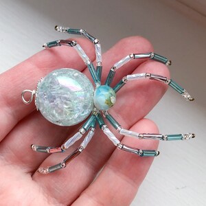 Rainbow Blue Crackle Shimmer Christmas Spider Holiday Tree - Etsy