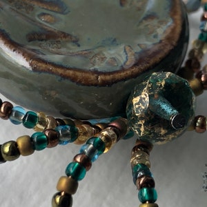 Custom OOAK Made Clay Rustic Bead With Imprint of Marijuana Weed Leaf ...