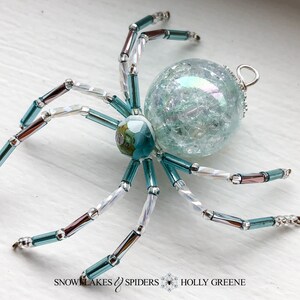 Rainbow Blue Crackle Shimmer Christmas Spider Holiday Tree - Etsy