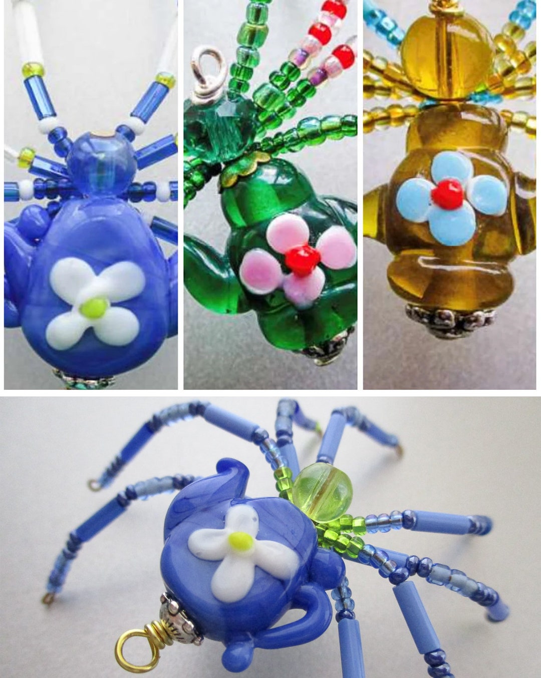 Teapot Tea Beaded Christmas Spider Holiday Tree Ornament Choose From ...