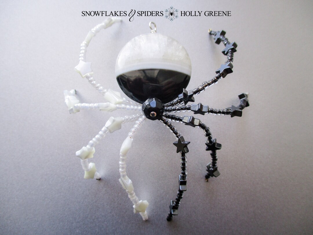 Solar Eclipse Spider - Half N Half Black and White Moon and Stars ...
