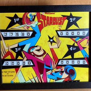 Classic Pinball Art for Your Office or Game Room 8 X 10 Backlighted ...