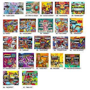 Classic Pinball Art for Your Office or Game Room - 8" X 10 ...