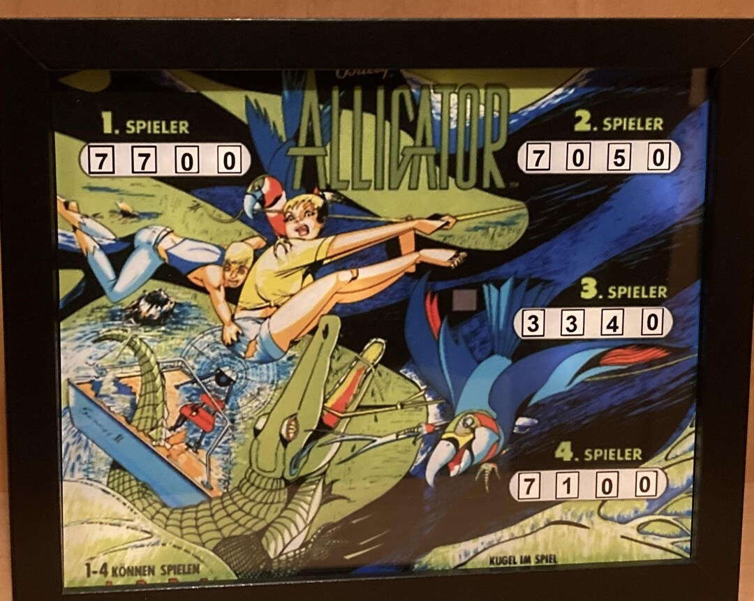 Classic Pinball Art for Your Office or Game Room - 8" X 10 ...