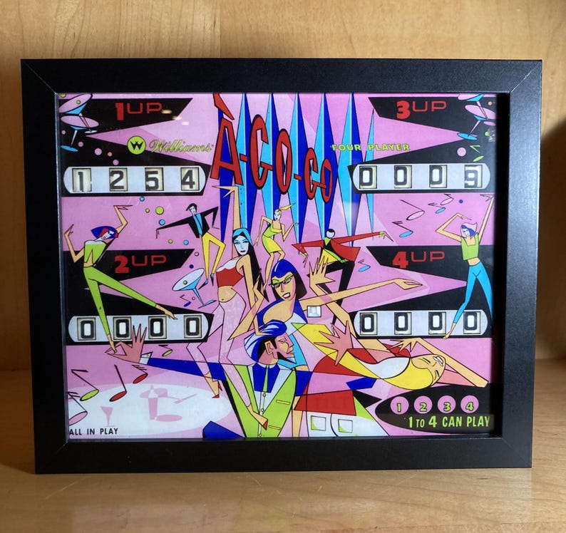 Classic Pinball Art for Your Office or Game Room - 8" X 10 ...