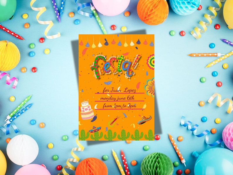 Vibrant Fiesta: Colorful Birthday Card for Your Loved Ones Mexican ...