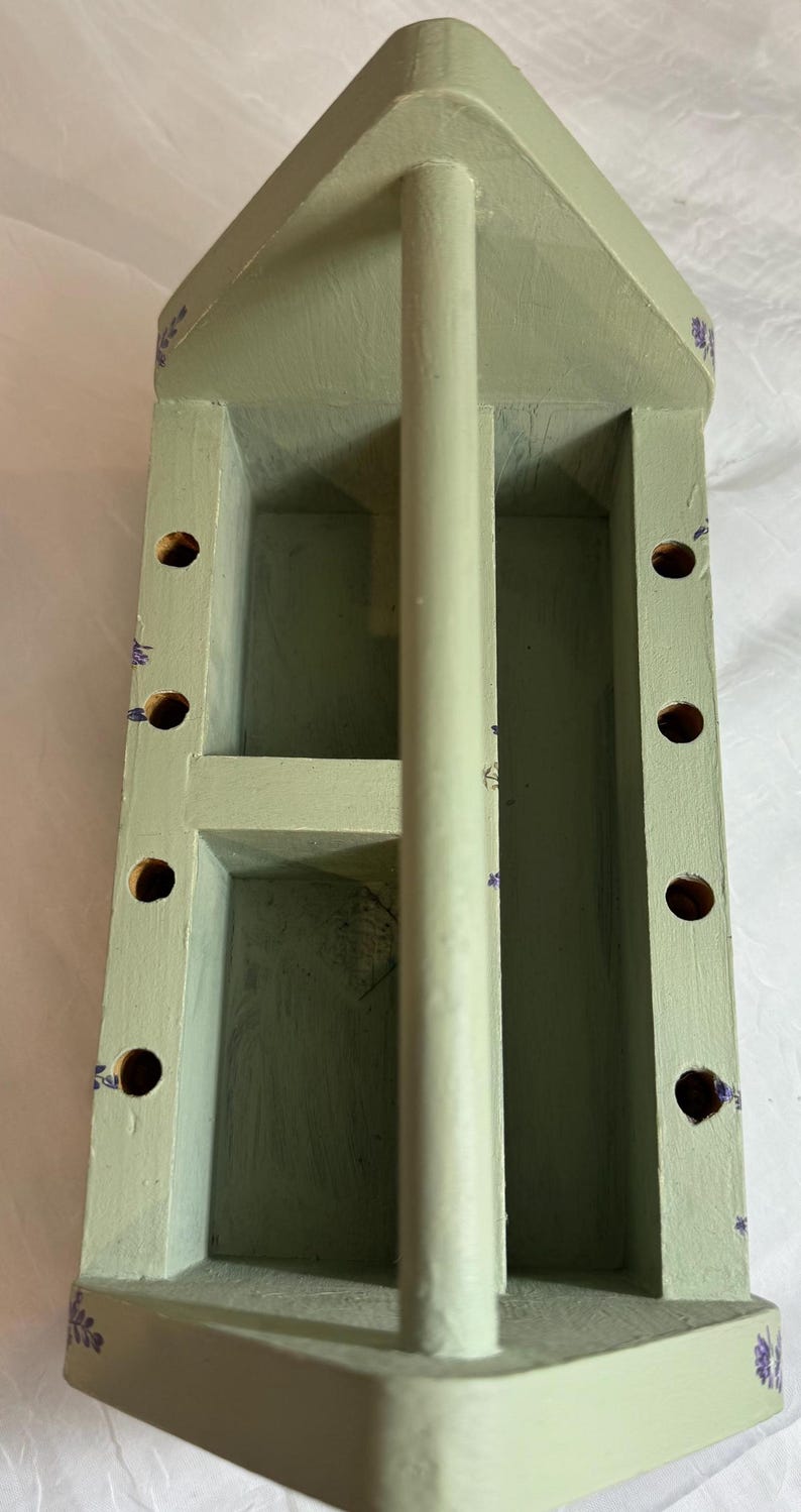 Shabby Chic, French Country Cottage, Green Wood Caddy - Etsy