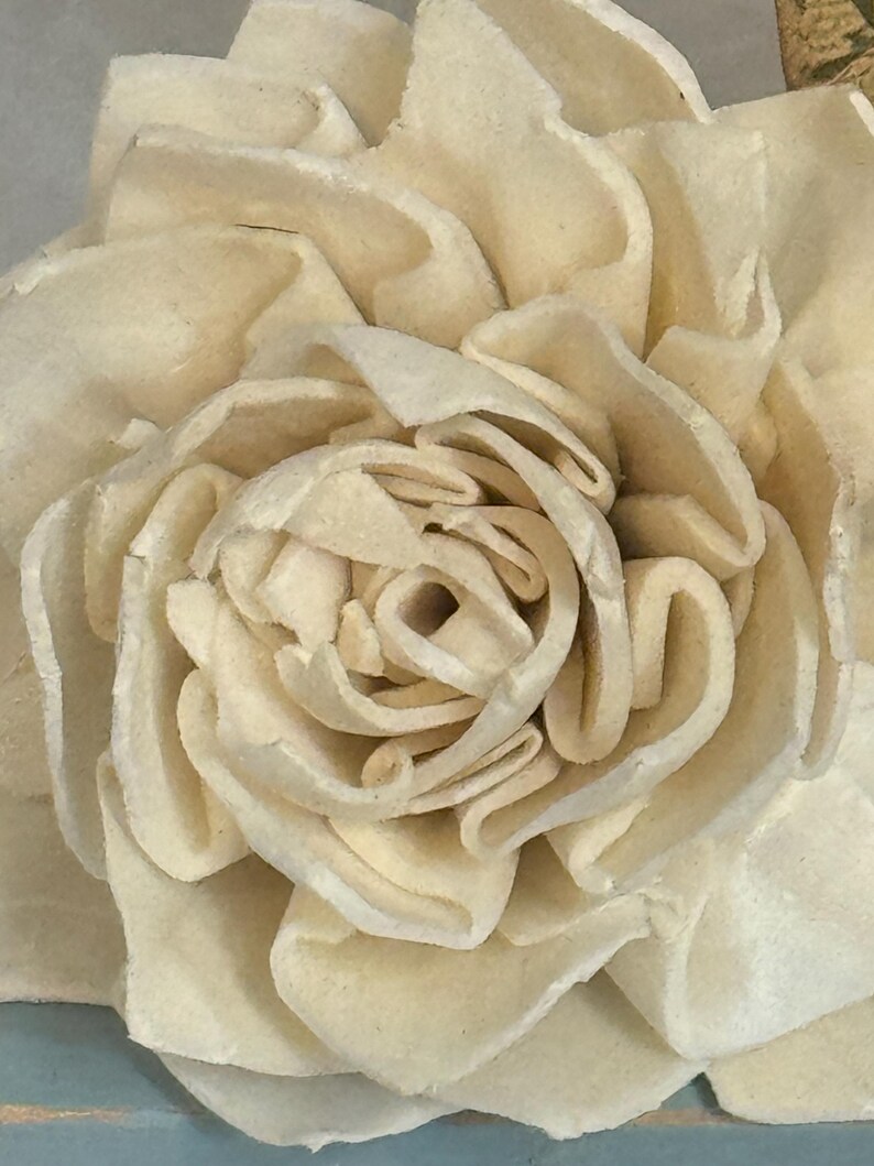 Shabby Chic, French Country Cottage, Decorated Blue Wood Block With ...