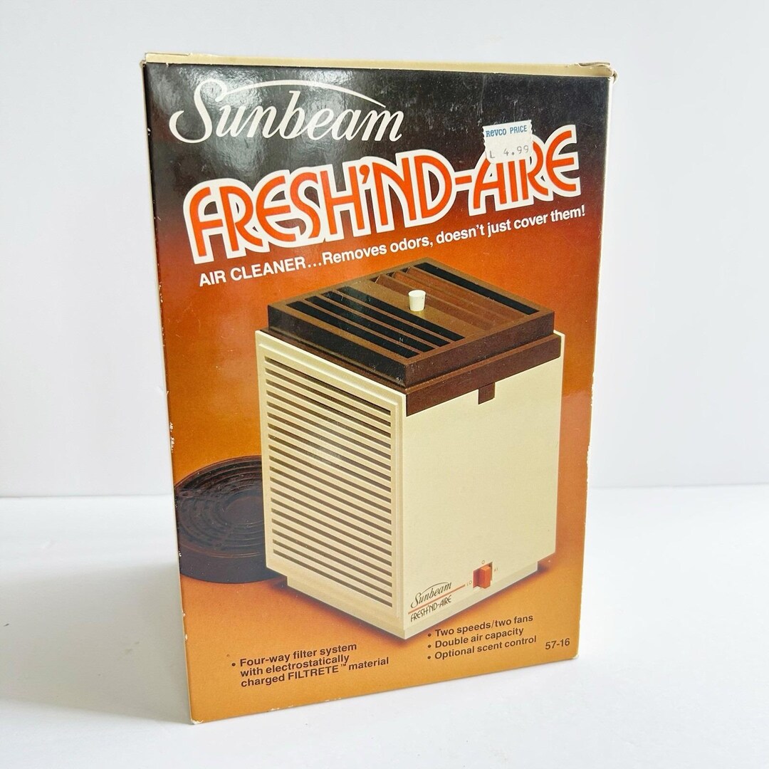 Vintage 1980 Sunbeam Fresh'nd-aire Air Purifier Cleaner NEW Old Stock ...