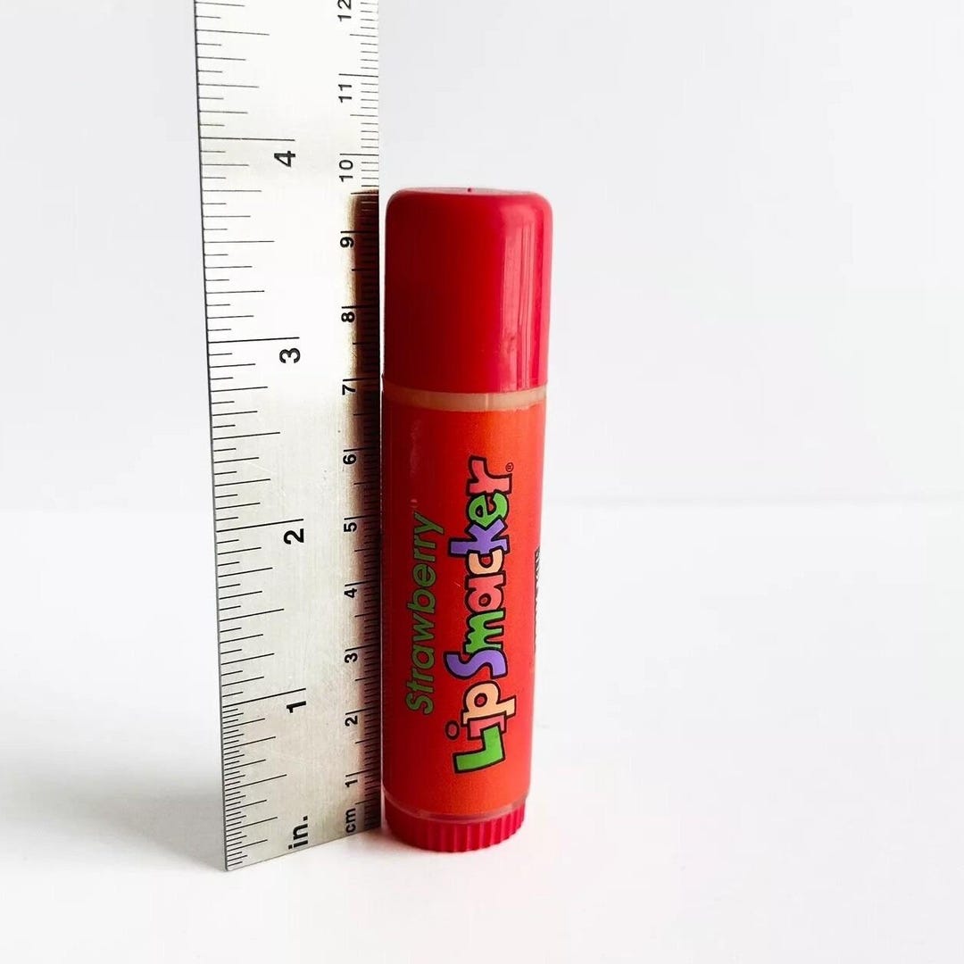 JUMBO 3.75" Vintage Lip Smackers Bonne Bell Strawberry LARGE BIGGIE ...