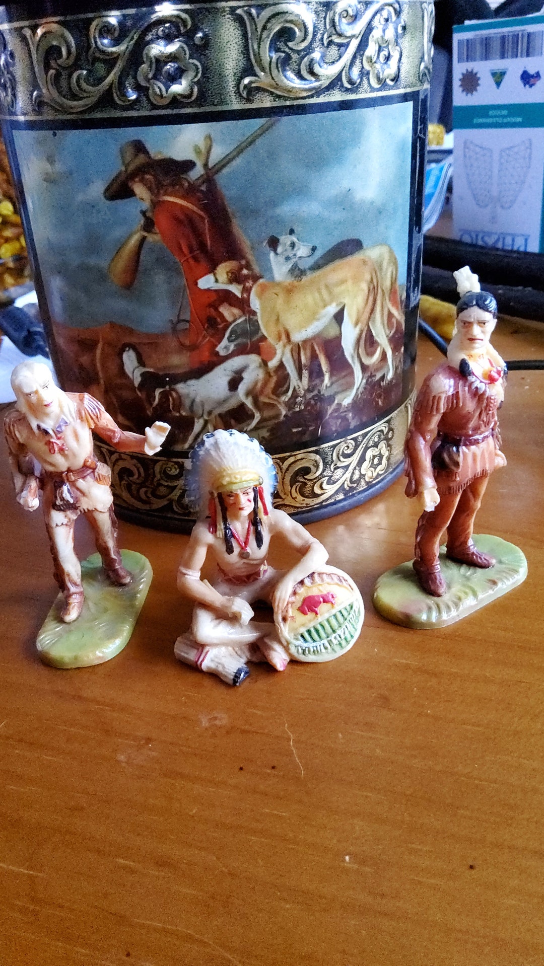 Elastolin Germany Native American Frontier Figurines - Etsy