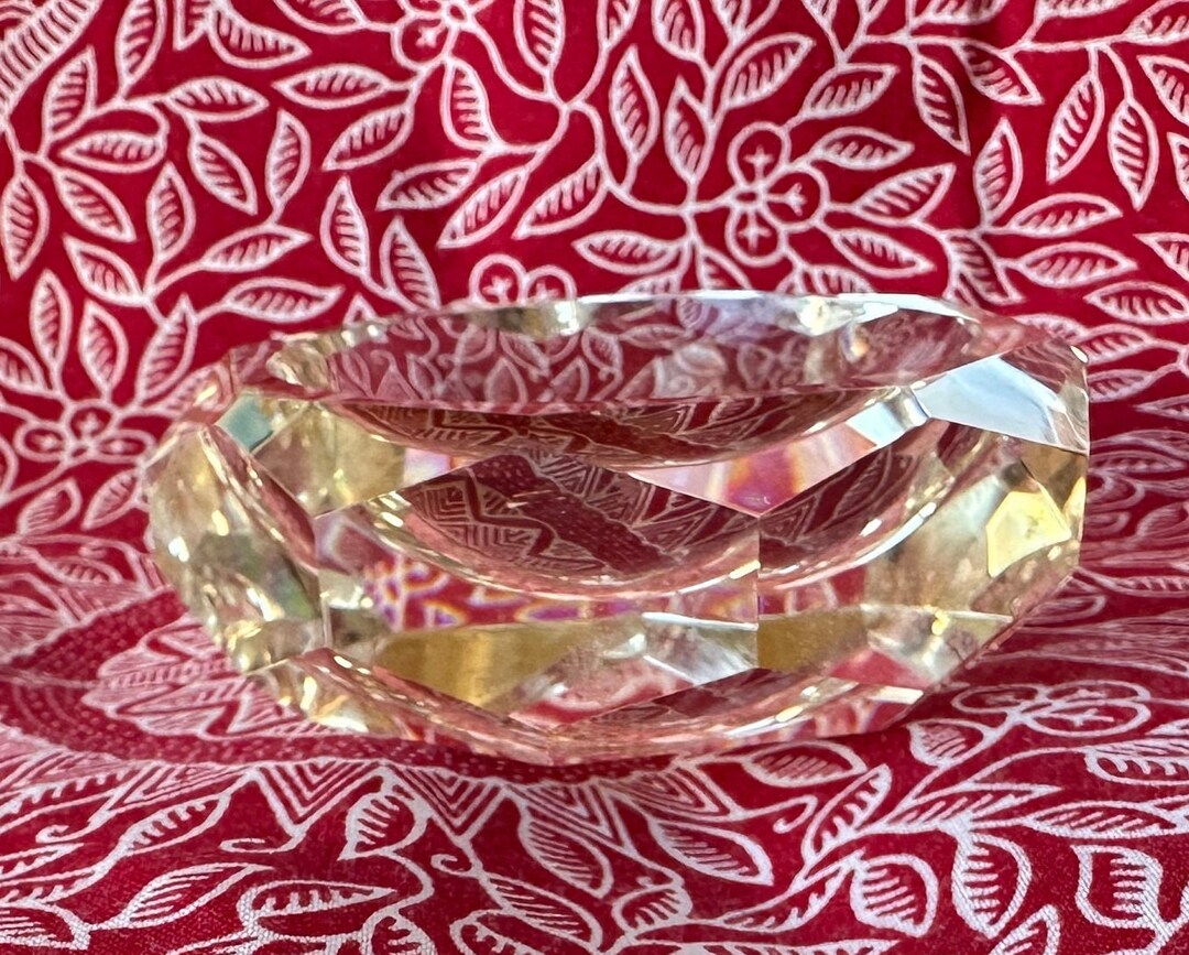Beautiful Swag Vintage Disco Mid Century Modernist Glass PIMP Ashtray ...