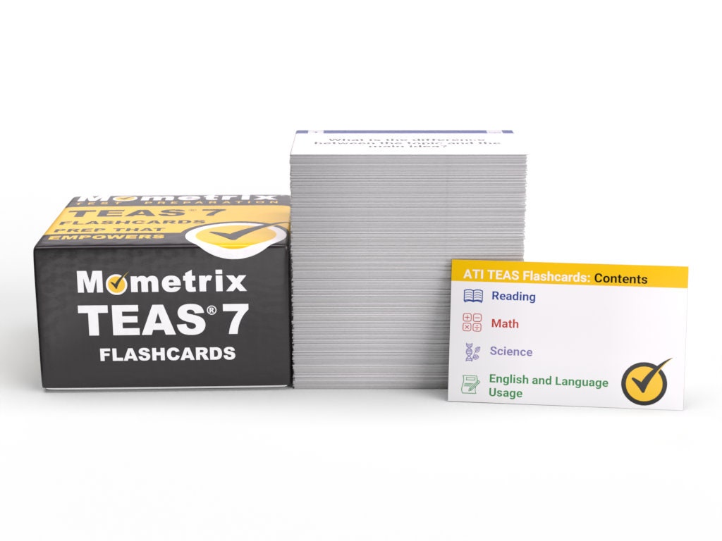 ATI TEAS Test Flashcards: TEAS 7 Exam Flash Cards 2024-2025 With ...