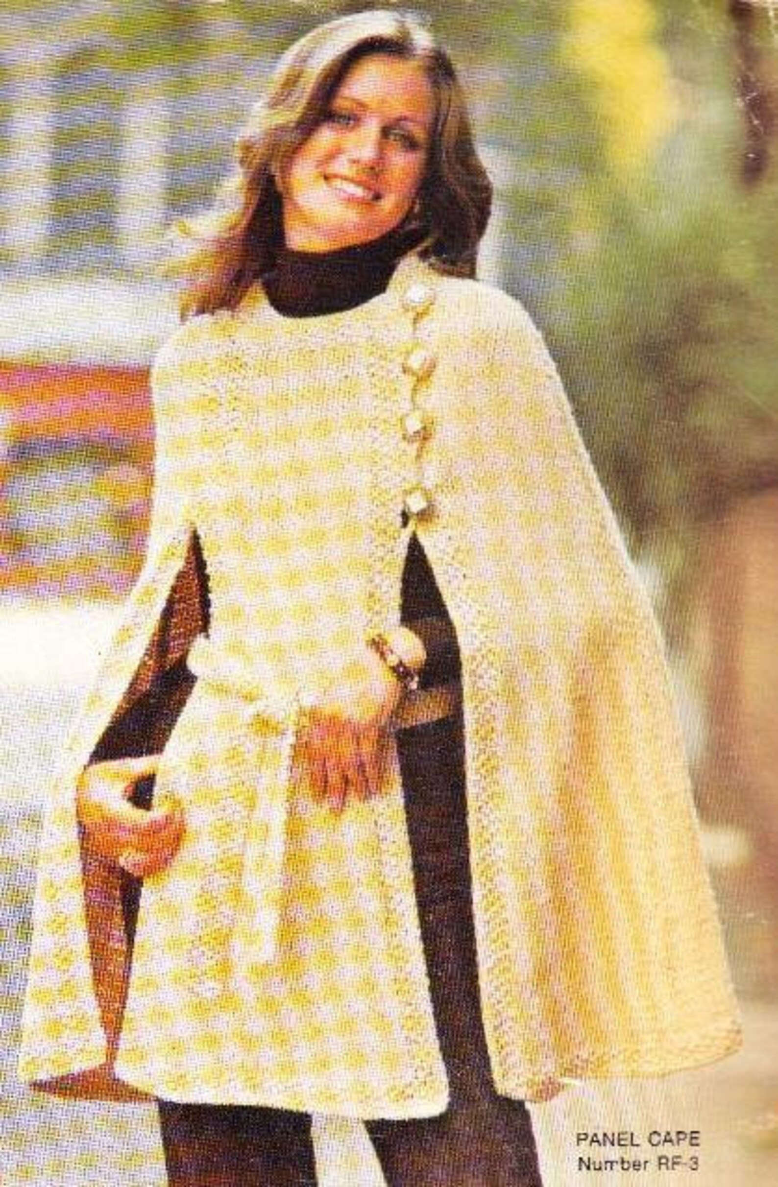 PANEL CAPE Knit Cape Pattern - Etsy