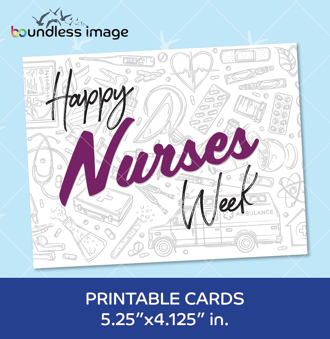 Nurses Week Card for Nurse's Week 2025 Instant Download Printable Card ...
