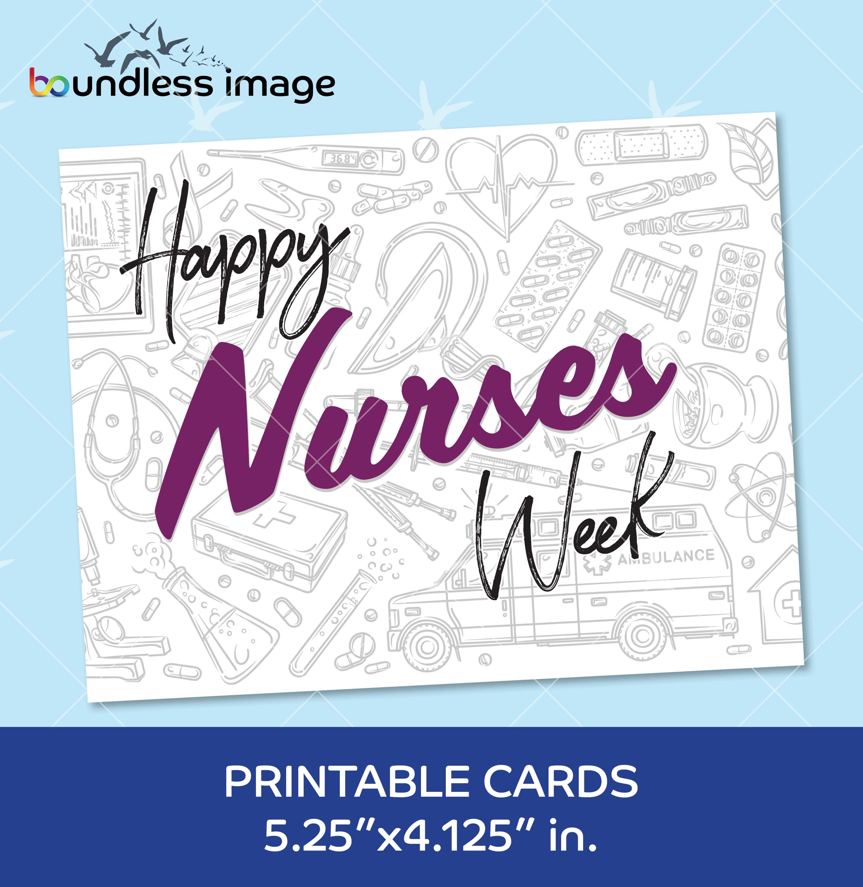 Nurses Week Card for Nurse's Week 2025 Instant Download Printable Card ...