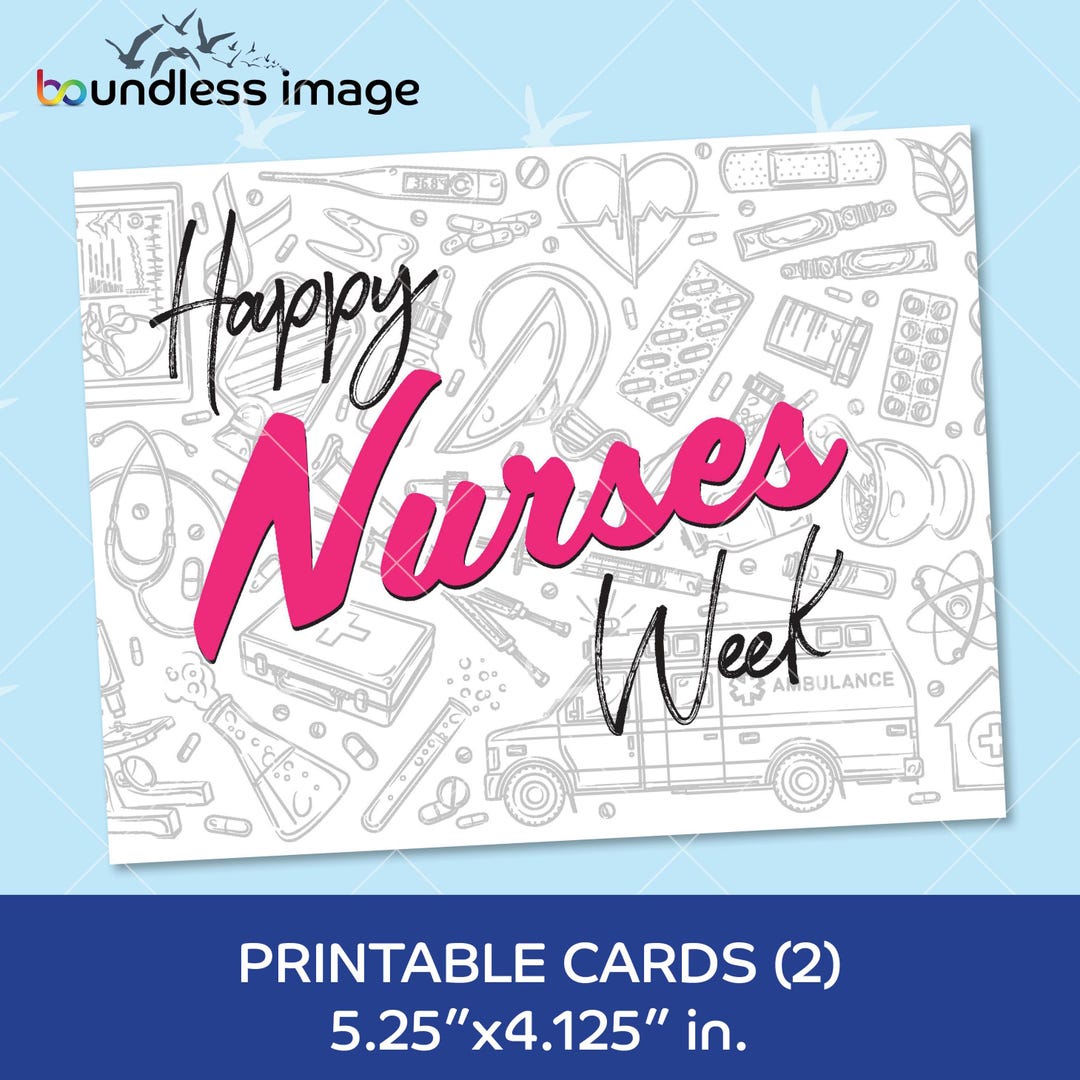 Nurses Week Card 2025: Printable Thank You Gift (digital Download) - Etsy