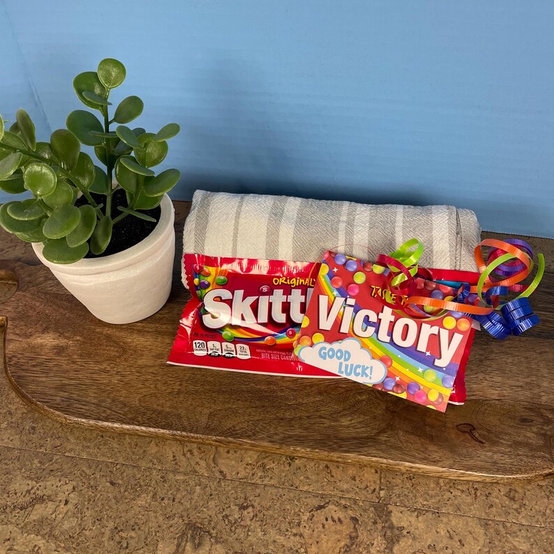 Taste the Victory Good Luck Tag: Rainbow Candy Gram (digital Download ...