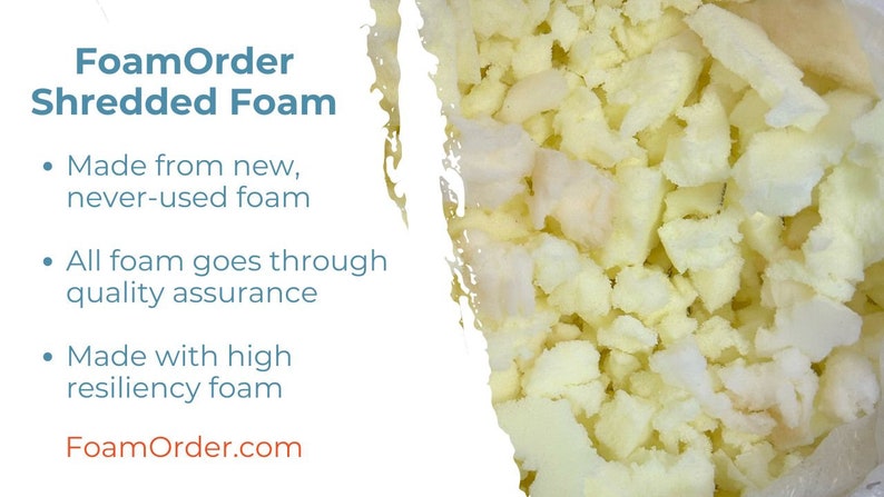 Shredded Polyurethane Foam | High Resilience HR Foam, DIY Filler - Etsy