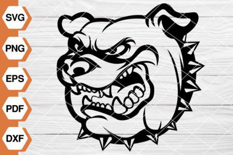 Bulldog Mascot Digital Download .PNG .SVG Circuit Ready Sublimation Ready - Etsy