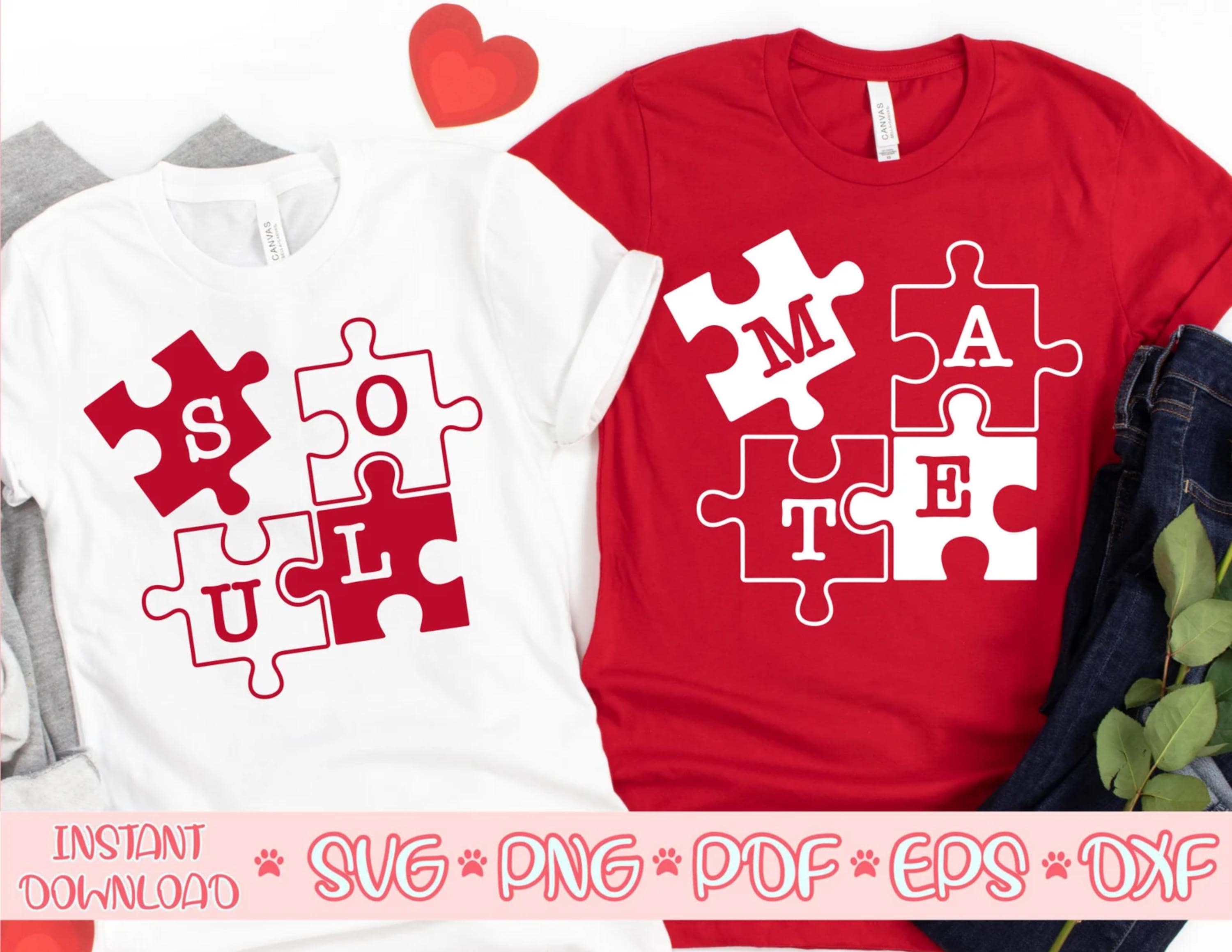 Soul Mate SVG, Soulmate Svg, Matching Couples Svg, Valentine's Day Svg ...